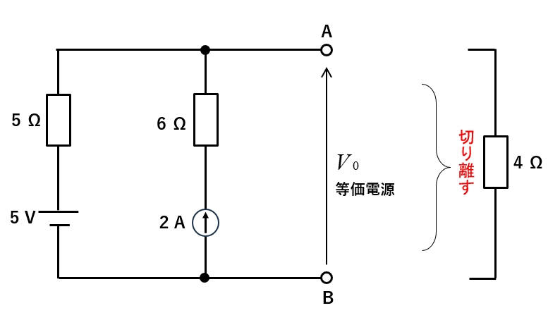 テブナンの定理の使い方【任意の場所に流れる電流を求める定理】